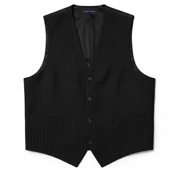 Tony Blake | Suits & Blazers | Tony Blake Mens Black Pinstripe Suit ...